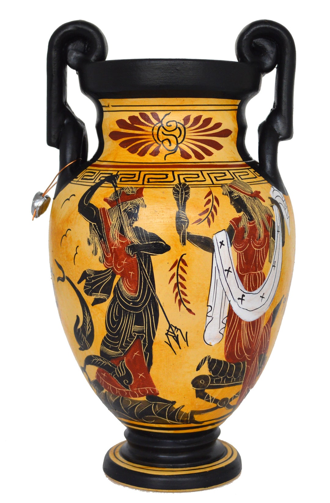 Goddess Aphrodite and Poseidon Artemis Diana Goddess of Animals Amphora ...