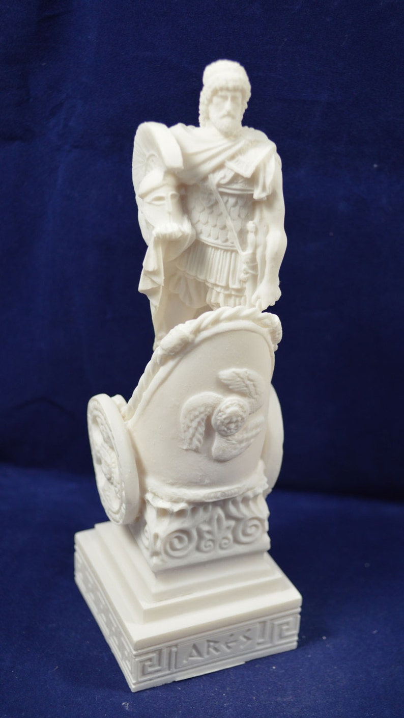 Ares Sculpture on Chariot Ancient Greek God of War Statue - Etsy