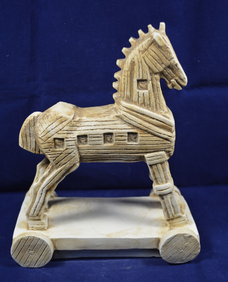 Trojan Horse Sculpture Artifact Statue - Etsy