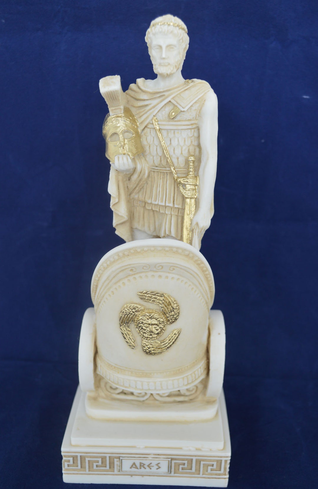 Ares Sculpture Aged Statue Ancient Greek God of War - Etsy
