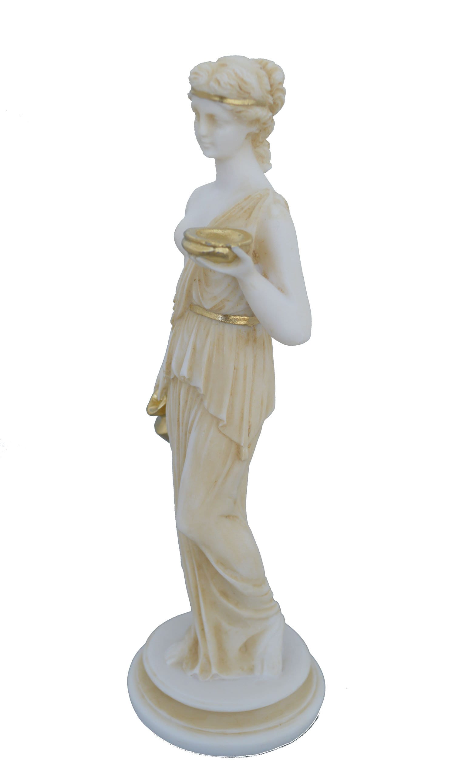 Ancient Greek cupbearer Hebe sculpture alabaster statue aged | Etsy