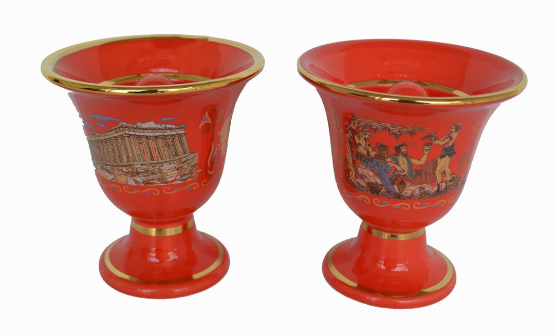 Pythagoras Cup Parthenon Dionysus Red Two Quality Cups - Etsy