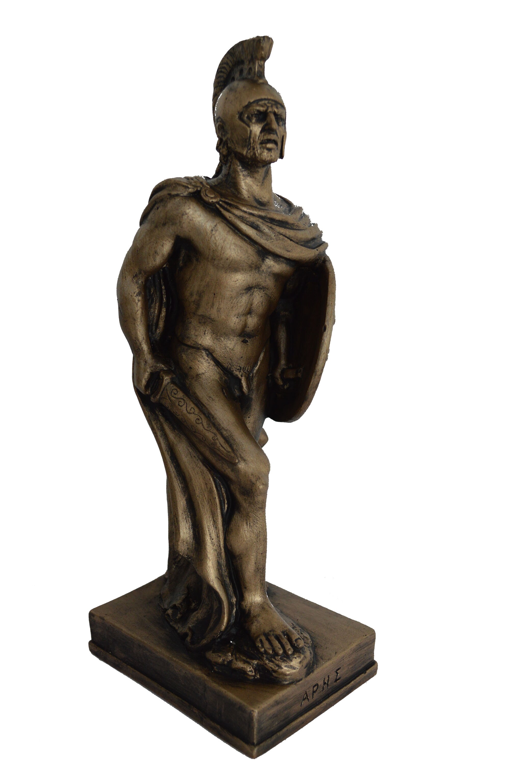 Ares Sculpture Ancient Greek God of War Statue Bronze Effect - Etsy