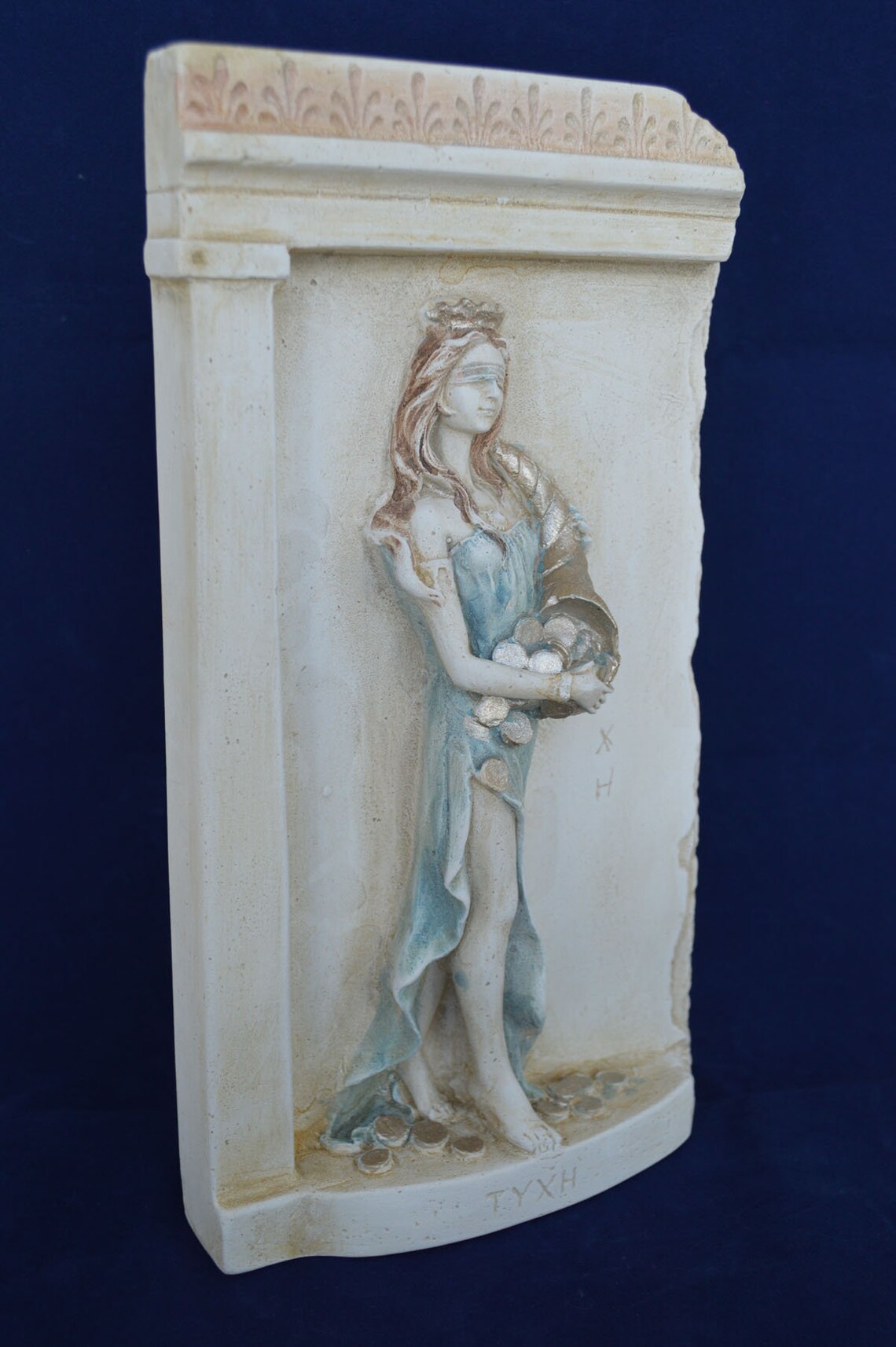 Goddess Tyche Goddess of Luck and Fortune Sculpture - Etsy