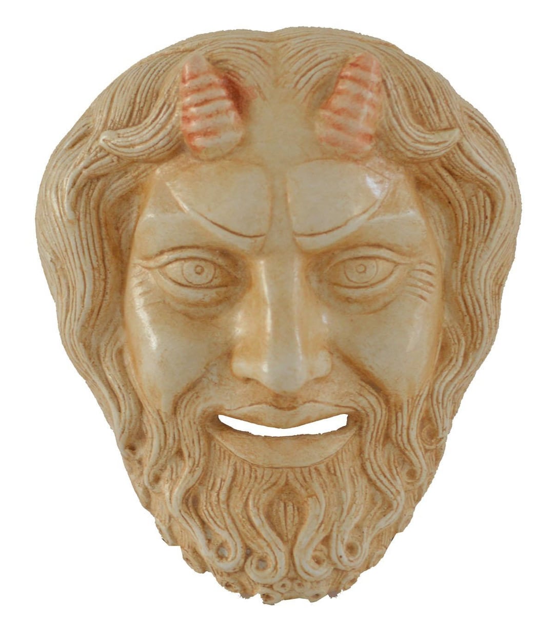 Pan Mini Mask Dionysos God of Wild Ancient Greece Panas - Etsy