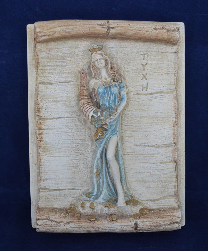 Goddess Tyche Goddess of Luck and Fortune Sculpture Artifacts - Etsy