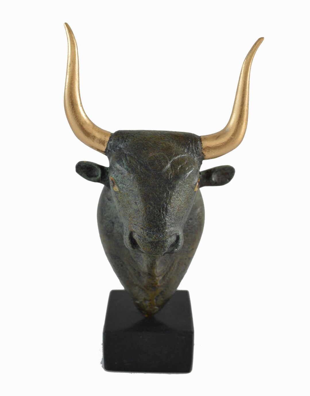 Bullhead Statue Ancient Greek Reproduction Sculpture on Marble - Etsy