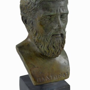 Plato Sculpture Bust Ancient Greek Philosopher Bronze Artifact - Etsy