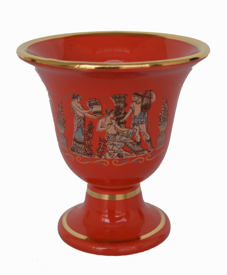 Pythagoras Cup Pythagorean Cup of Justice Parthenon Red | Etsy