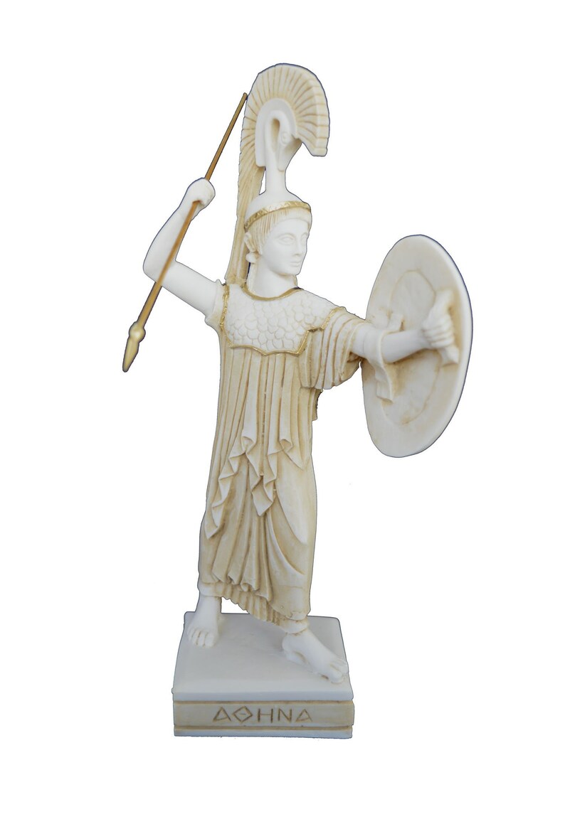 Athena Promachos Statue Ancient Greek Goddess of Wisdom and - Etsy