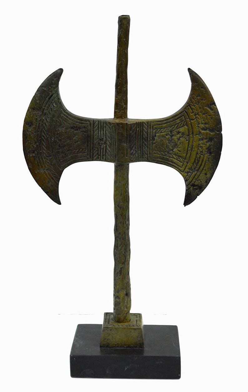 Double Axe Bronze Labrys Reproduction Minoan Period - Etsy
