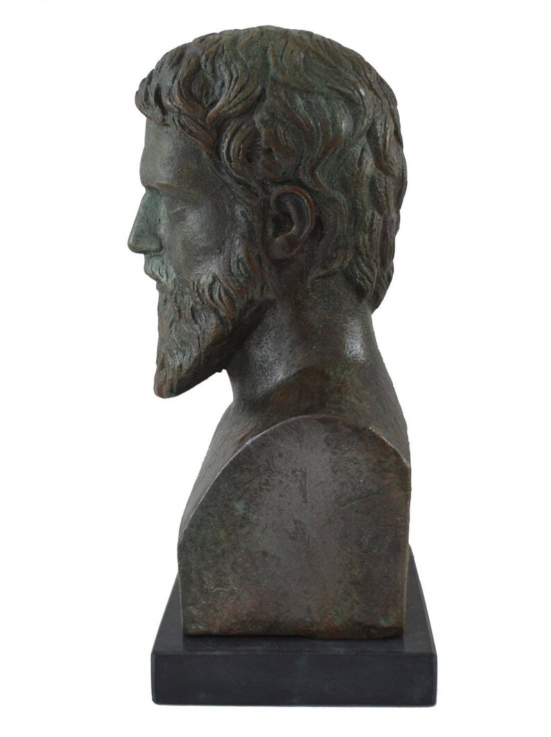 Plato Bust With Bronze Color Effect Greek Philosopher - Etsy