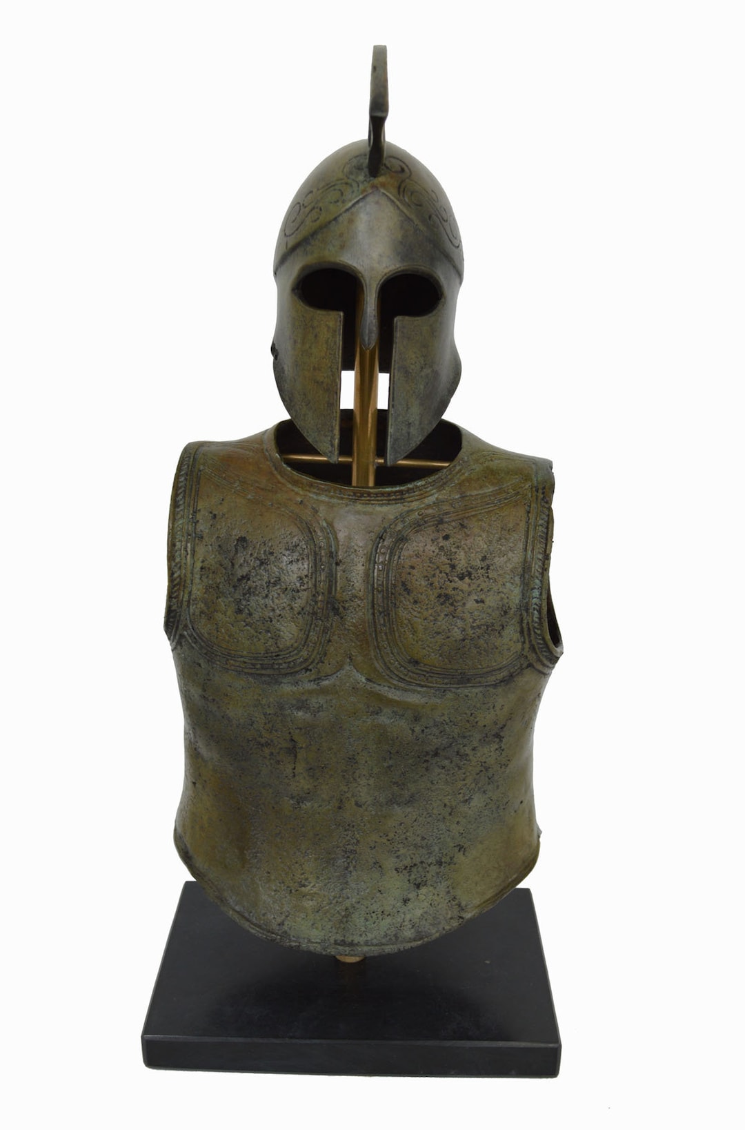 Spartan Armor Bronze Set Helmet and Breastplate Artifact on - Etsy