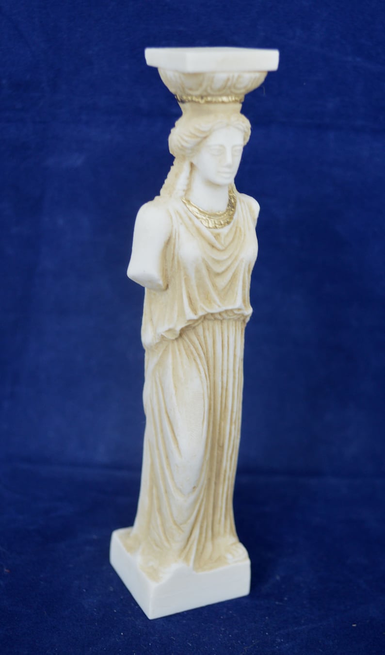Caryatid Sculpture Karyatides Ancient Greek Small Aged Statue - Etsy
