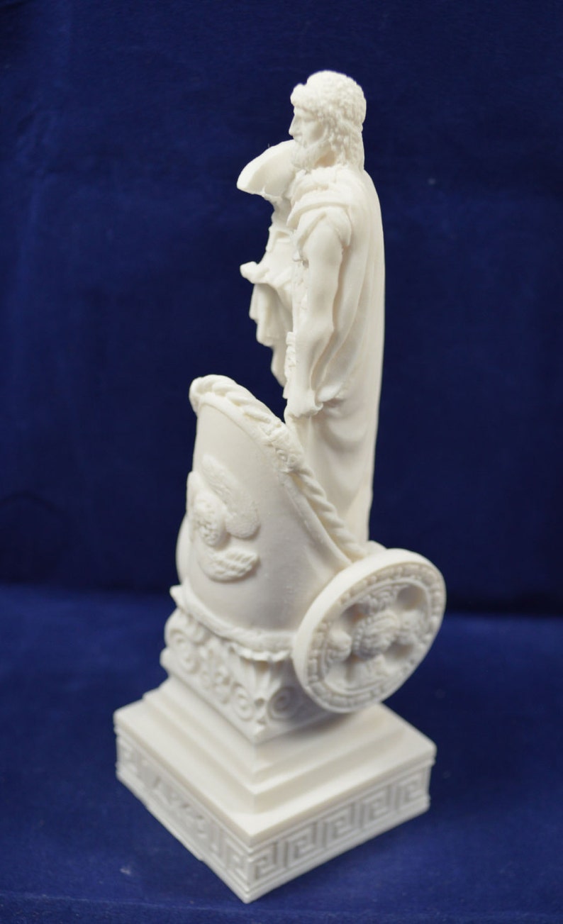 Ares Sculpture on Chariot Ancient Greek God of War Statue - Etsy
