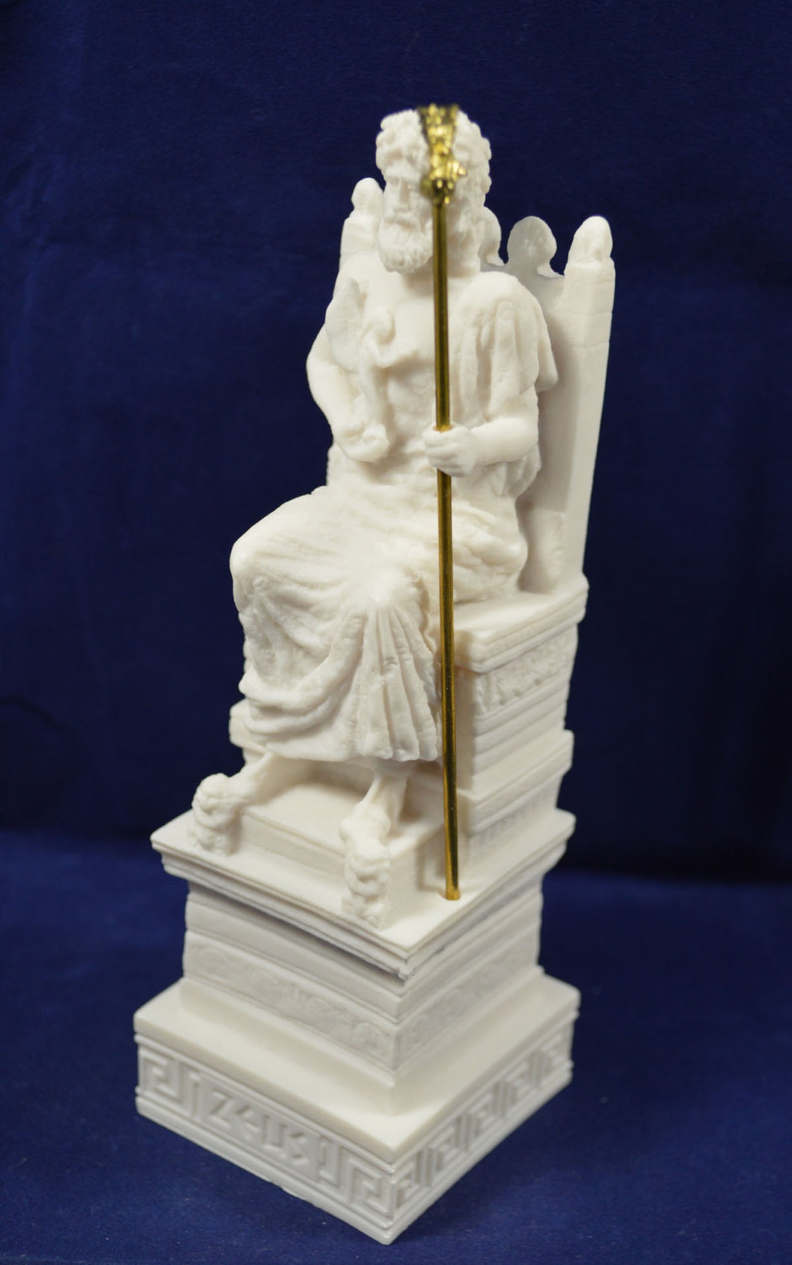 Zeus Throne Sculpture Statue Ancient Greek God King of All - Etsy