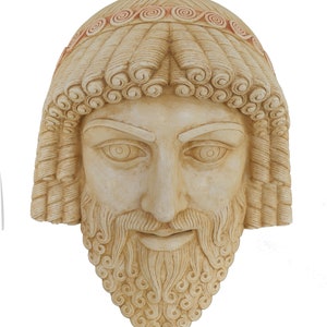 Zeus Mask Ancient Greek Theater King of Gods Ruler of Sky and Thunder ...