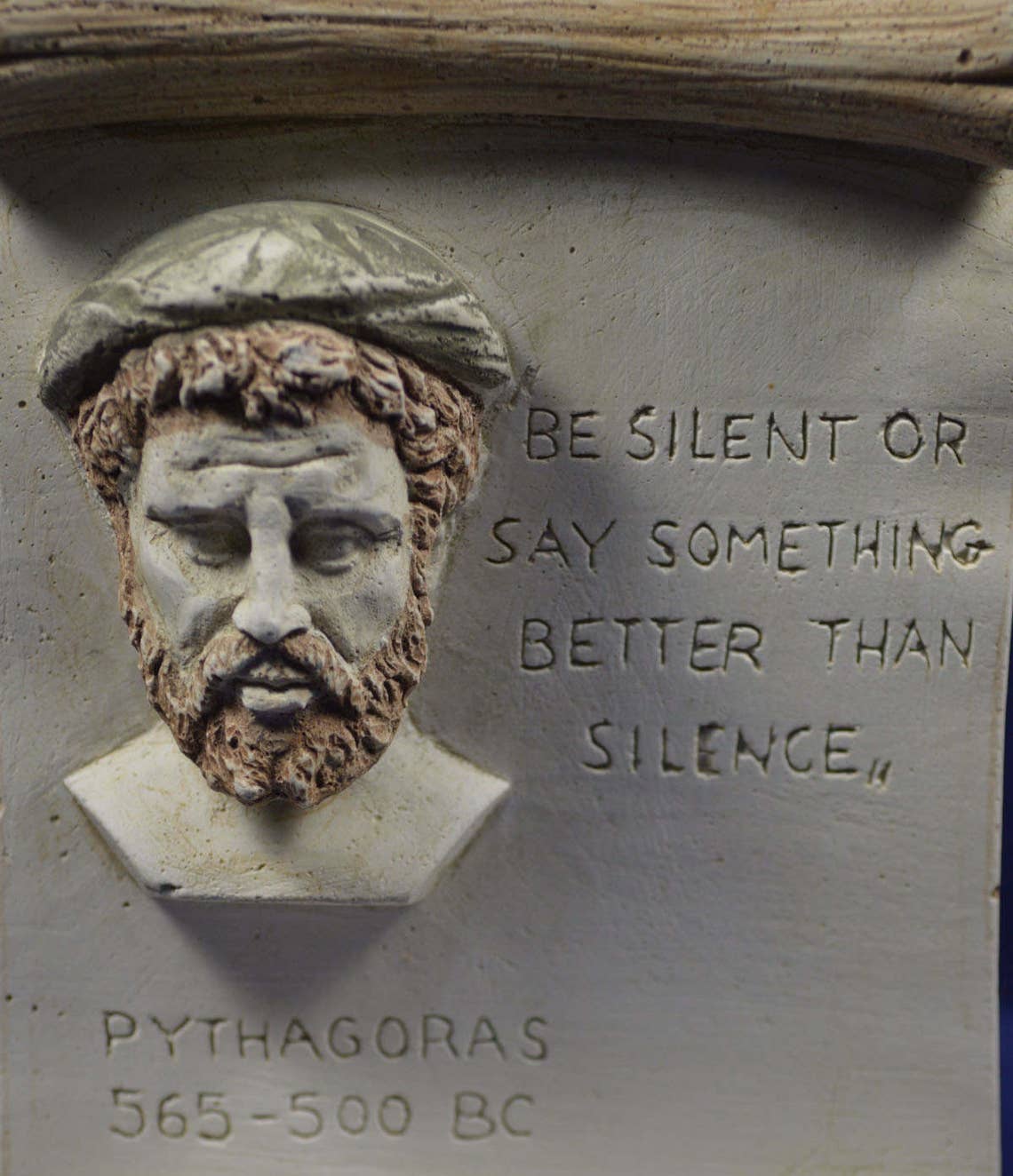 Pythagoras Sculpture Plaque Ancient Greek Mathematician - Etsy