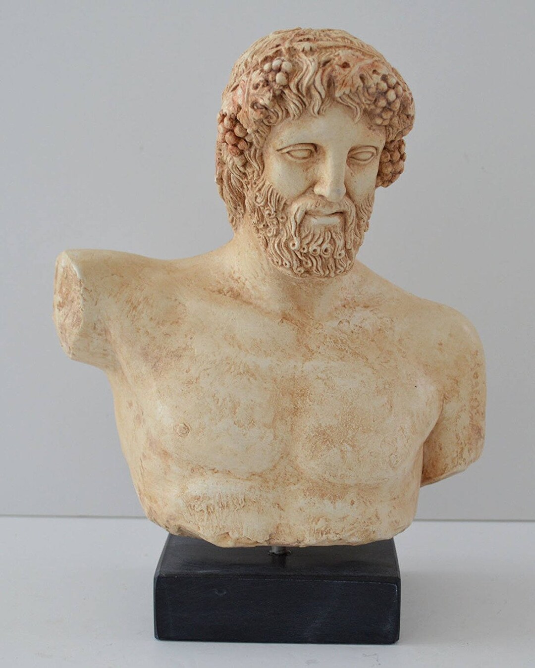 Dionysus Bacchus Bust Dionysos God of Wine Ancient Greece Museum ...
