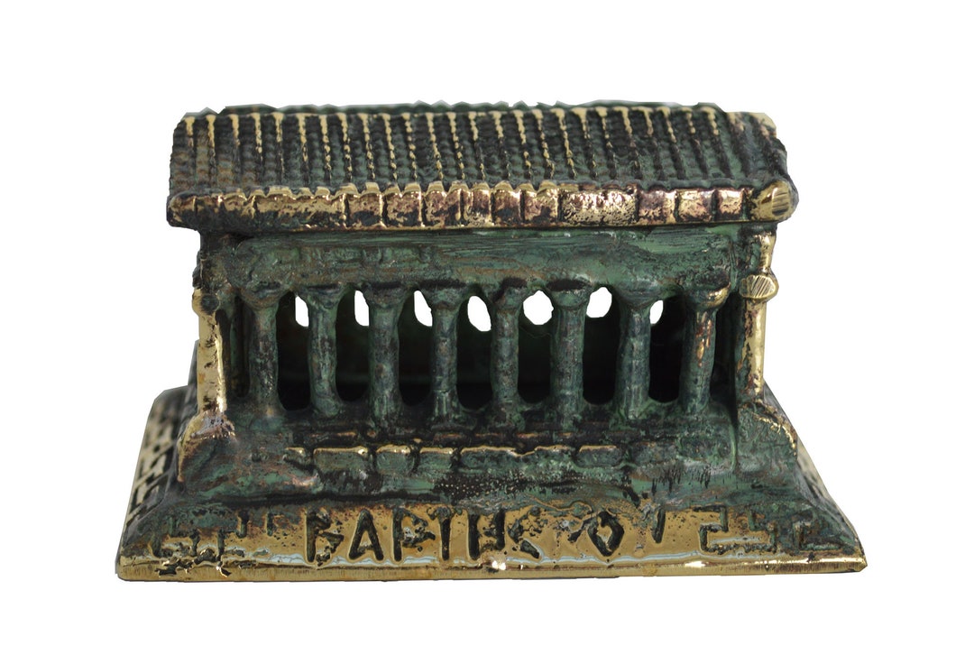 Acropolis Parthenon Temple Mini Bronze Statue Sculpture Symbol of ...