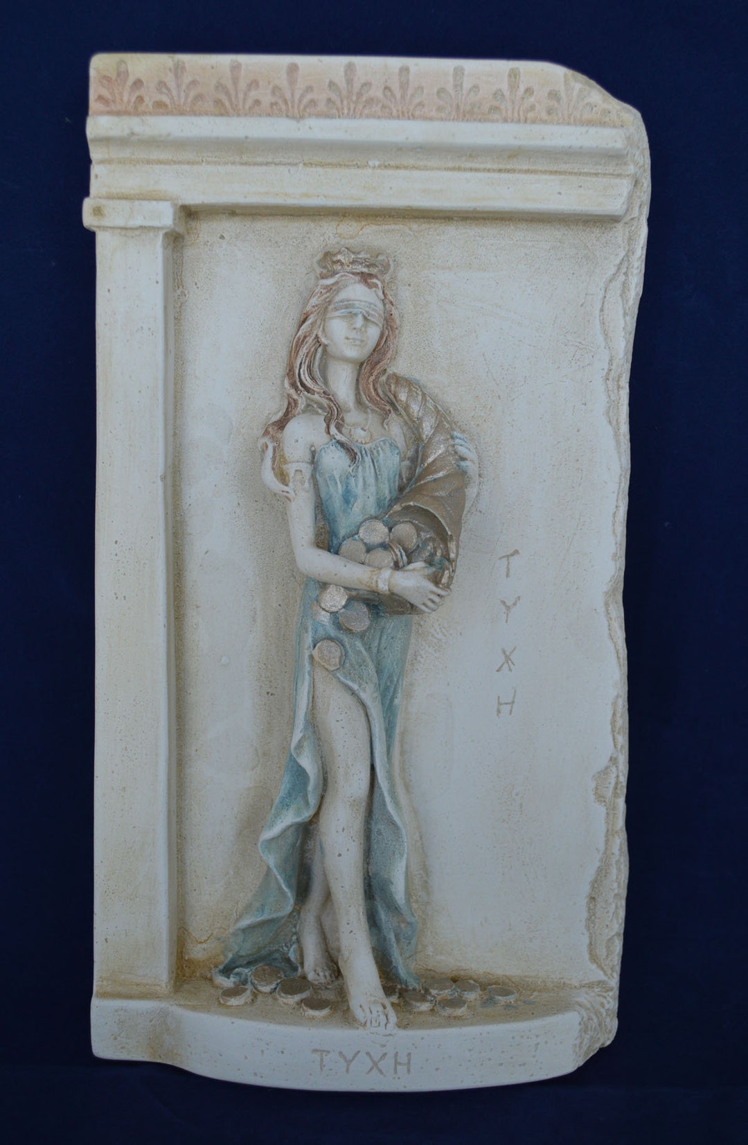 Goddess Tyche Goddess of Luck and Fortune Sculpture - Etsy