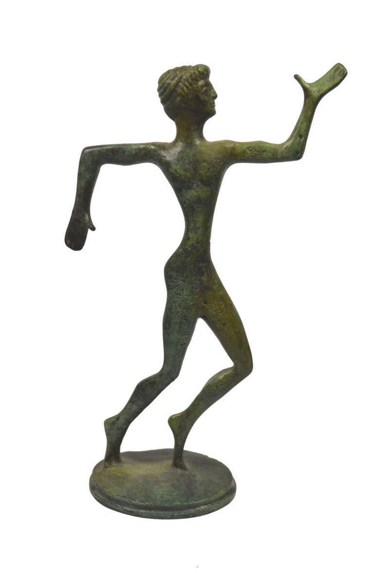 Runner Bronze Figure Ancient Greece Olympic Games Running - Etsy