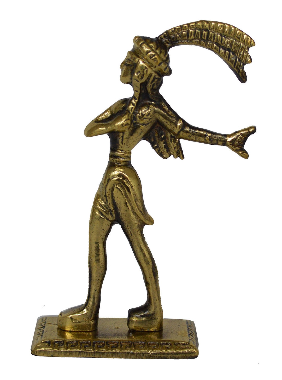 Prince de Knossos ou Prince des Lys Petite Figurine en Bronze Période ...