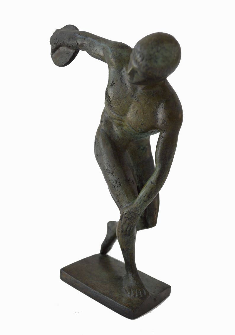 Discobolus of Myron statue ancient Greek bronze Discus thrower | Etsy