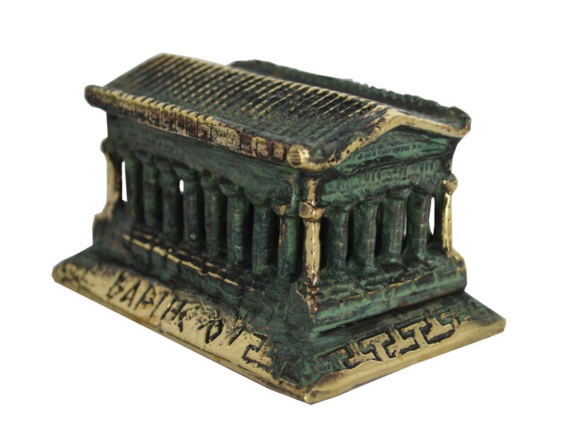 Acropolis Parthenon Temple Mini Bronze Statue Sculpture | Etsy