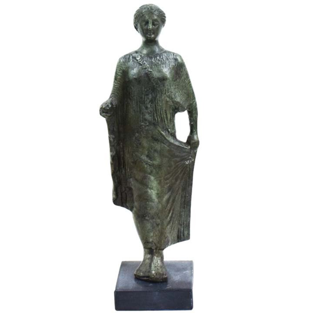 Kore Ancient Greek Women Bronze Figurine Sculpture Maiden Korai Museum ...