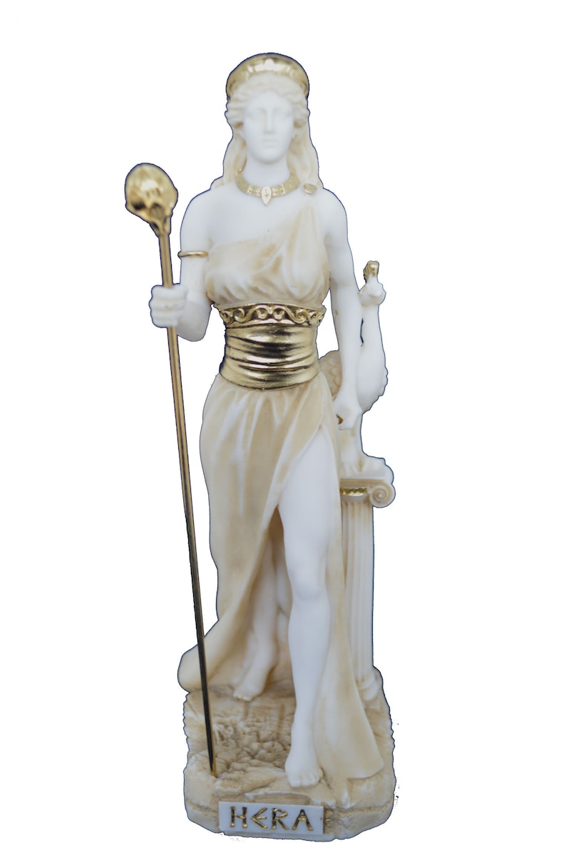 Hera Sculpture Ancient Greek Goddess Active Statue Aged - Etsy