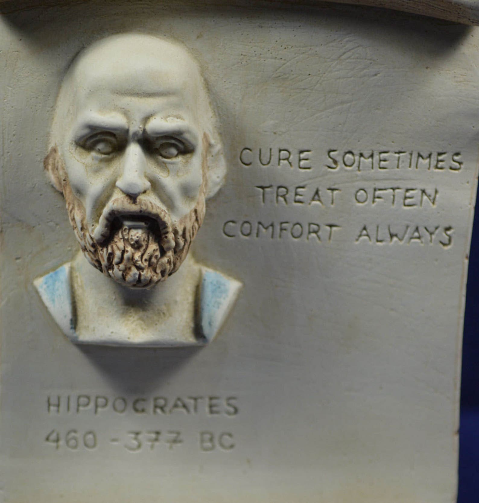 Hippocrates Sculpture Plaque Ancient Greek father of | Etsy