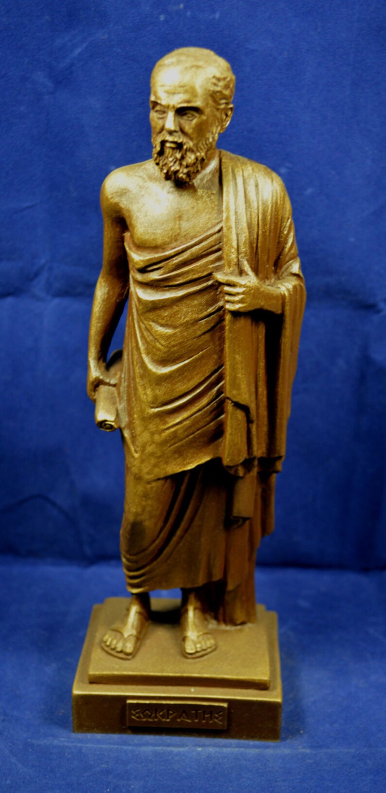 Ancient Greek Philosopher Socrates Statue Oxidation Effect - Etsy