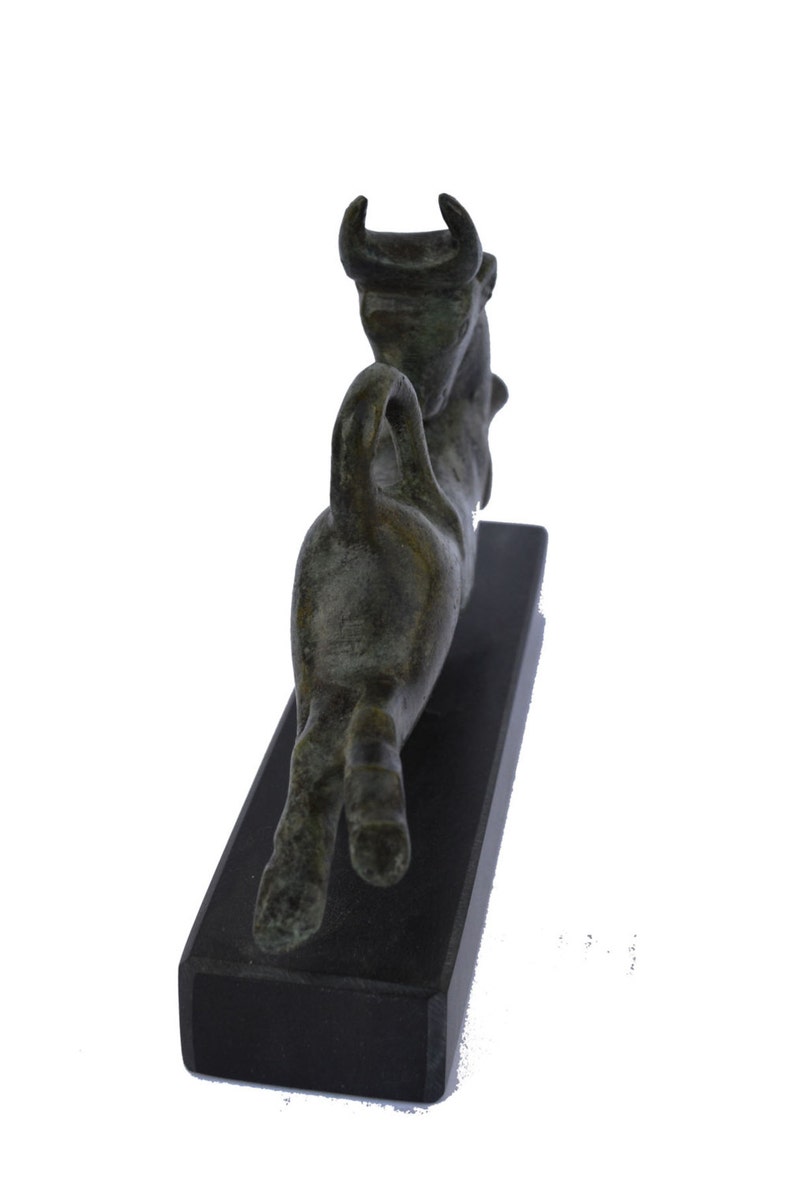 Bronze Bull Statue Ancient Greek Reproduction Sculpture on - Etsy
