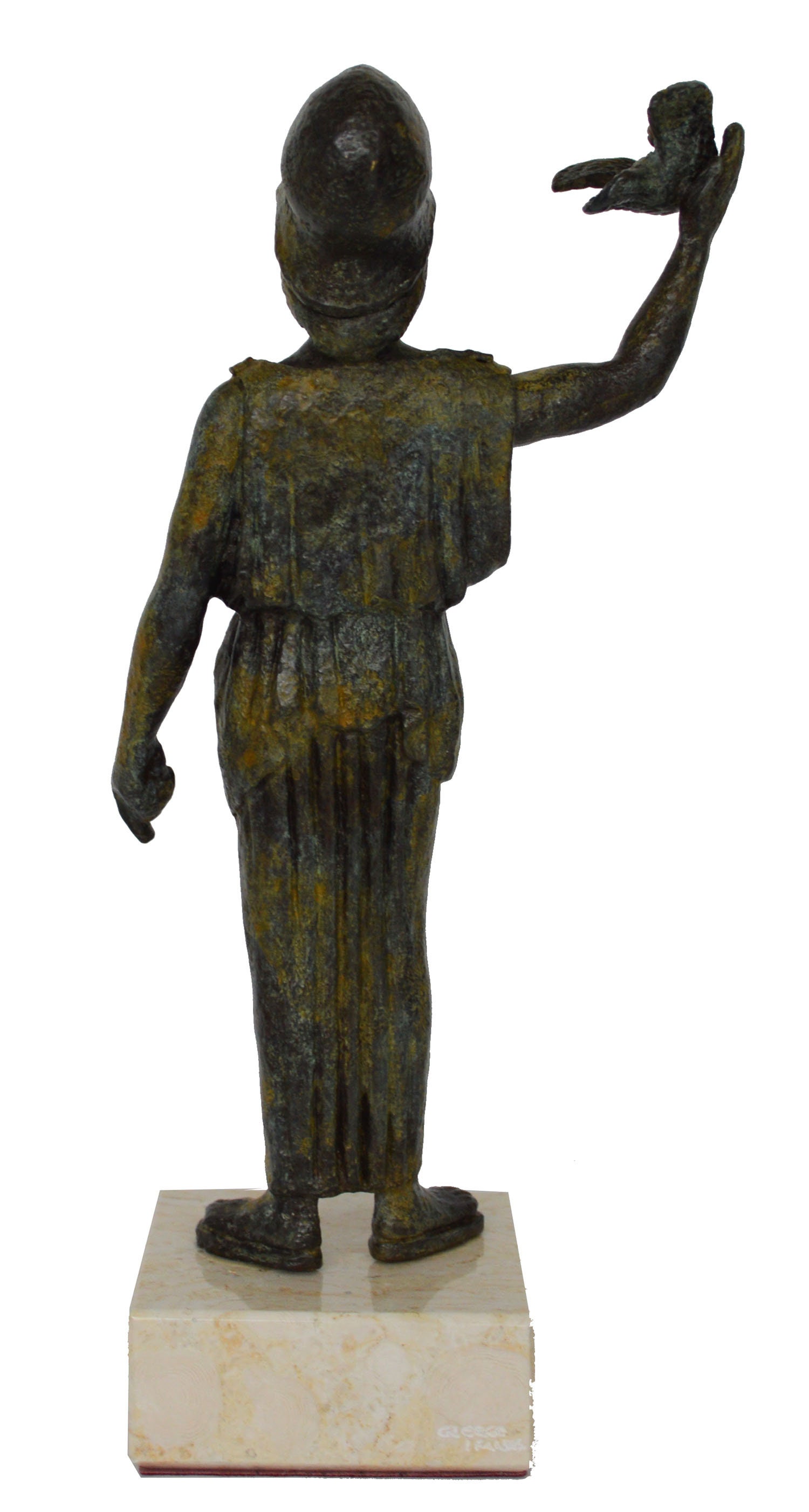 Bronze Statuette of Goddess Athena Flying Her Owl | Etsy