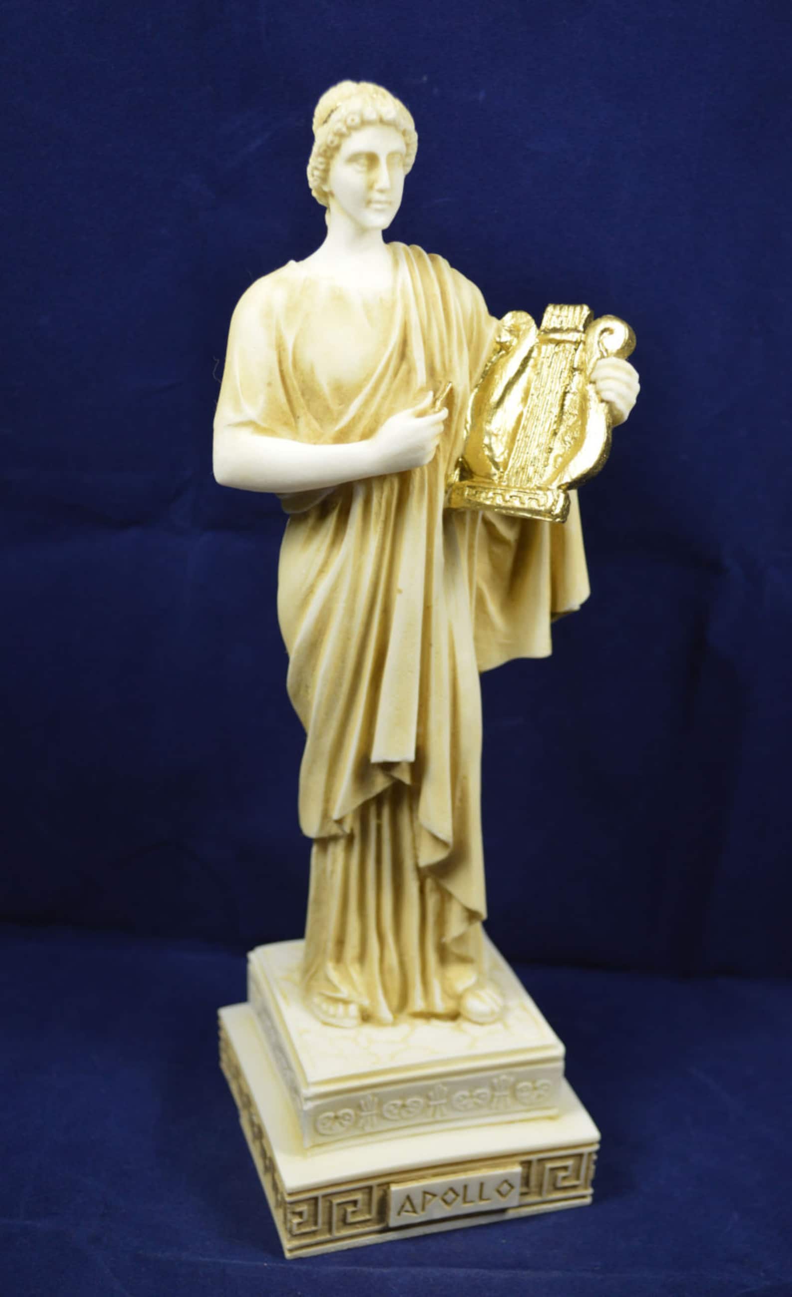 God Apollo Statue Ancient Greek God of Sun and Poetry Aged - Etsy