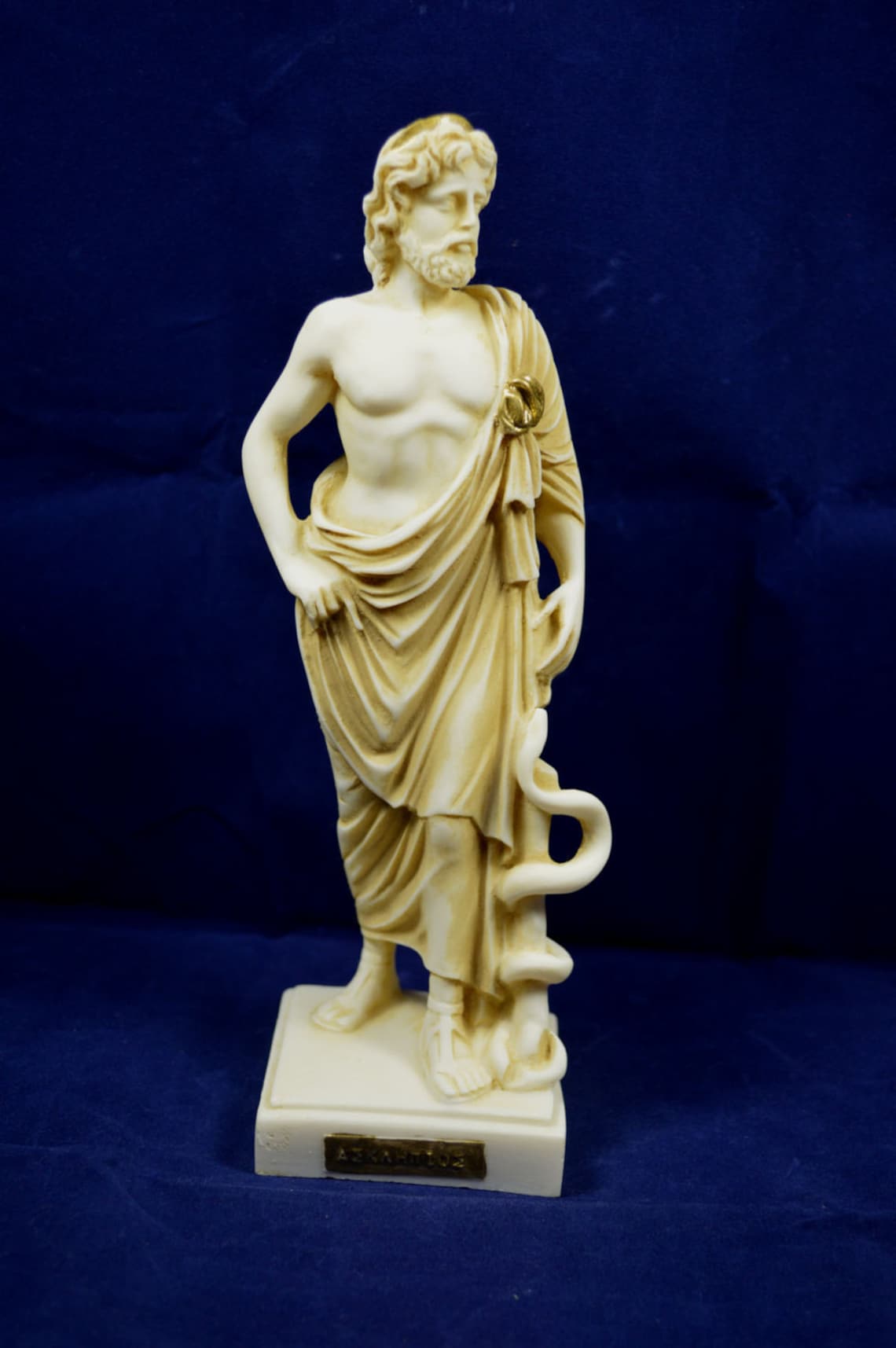 Asclepius statue aged Ancient Greek Great God of medicine | Etsy