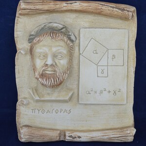Pythagoras Sculpture Plaque Artifact - Etsy