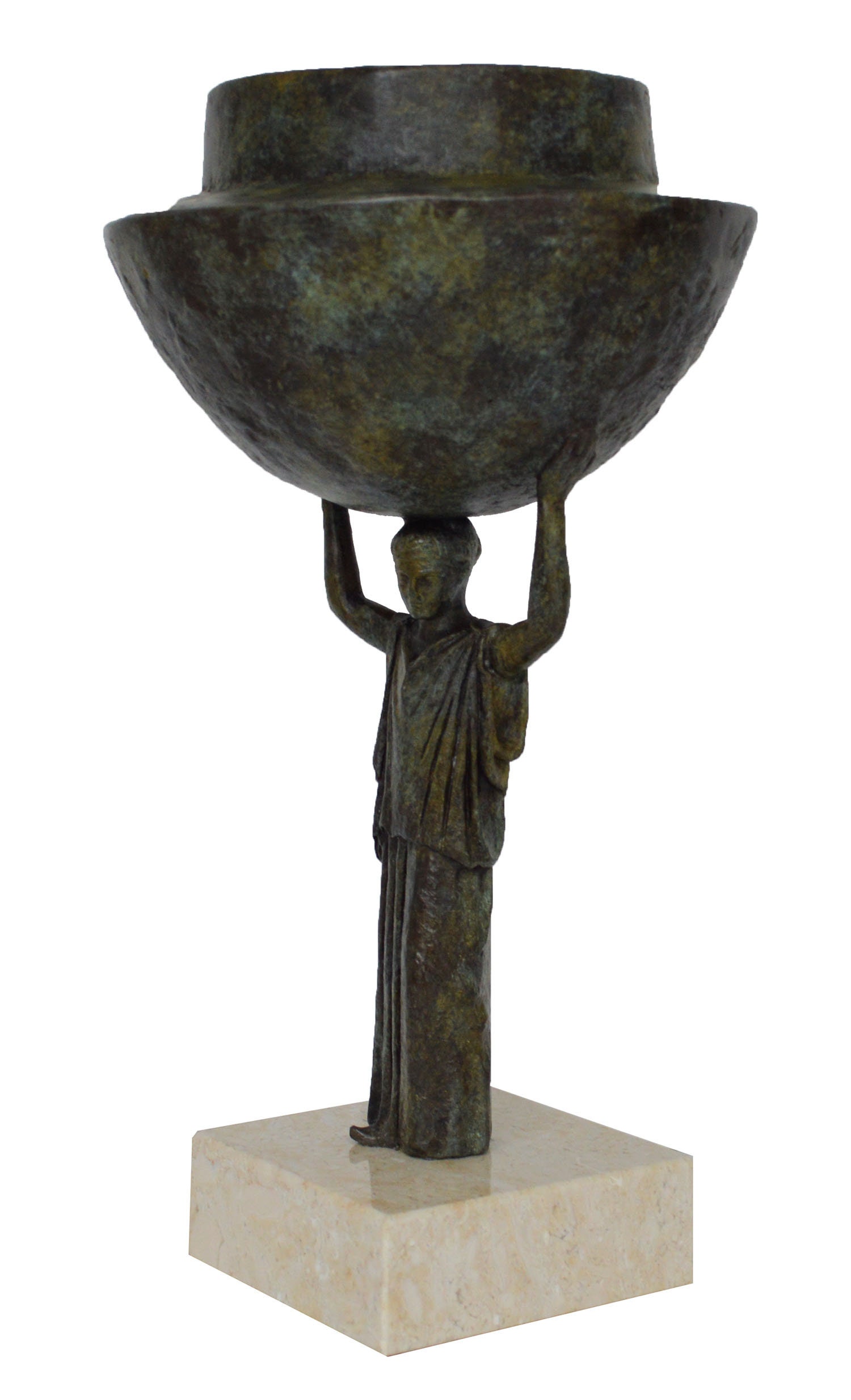 Bronze Censer From Delphi Museum Replica Caryatid | Etsy