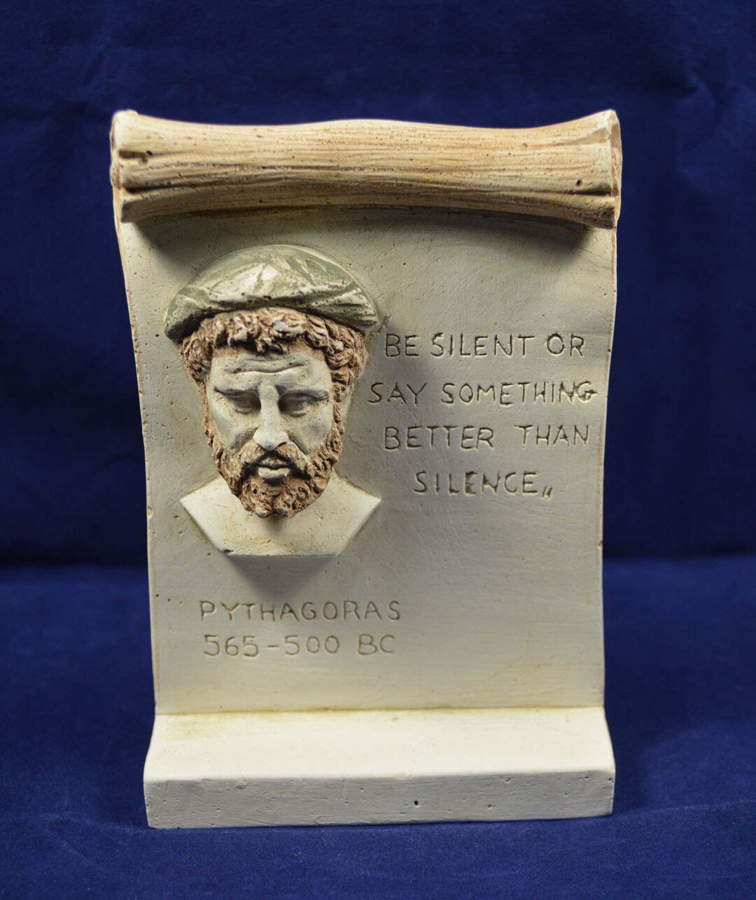 Pythagoras Sculpture Plaque Ancient Greek Mathematician - Etsy