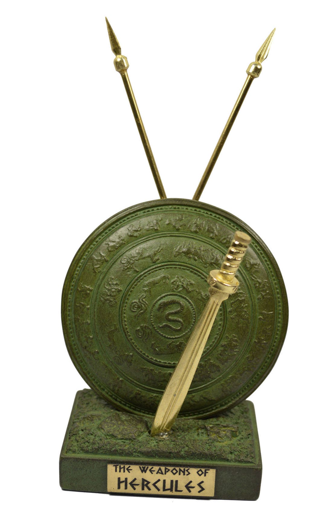 Hercules Sculpture Weapon Statue Set Alabaster - Etsy