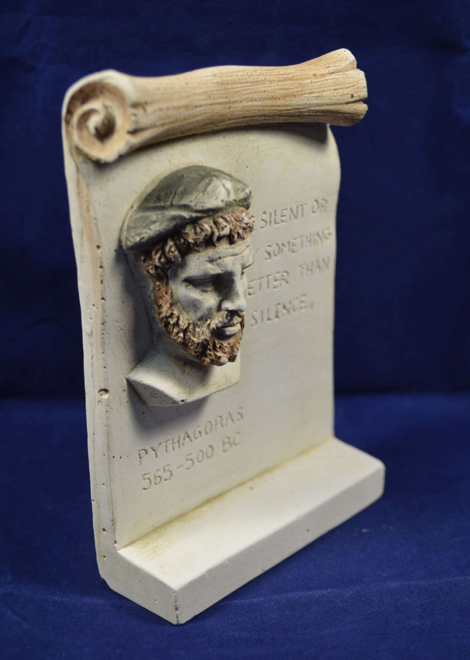 Pythagoras Sculpture Plaque Ancient Greek Mathematician - Etsy