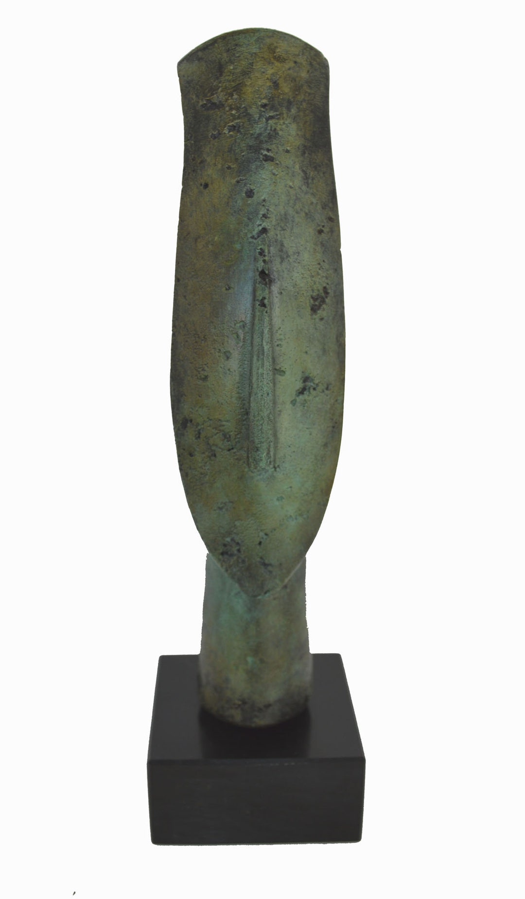 Bronze Cycladic Head Ancient Greek Bronze Reproduction Sculpture on ...