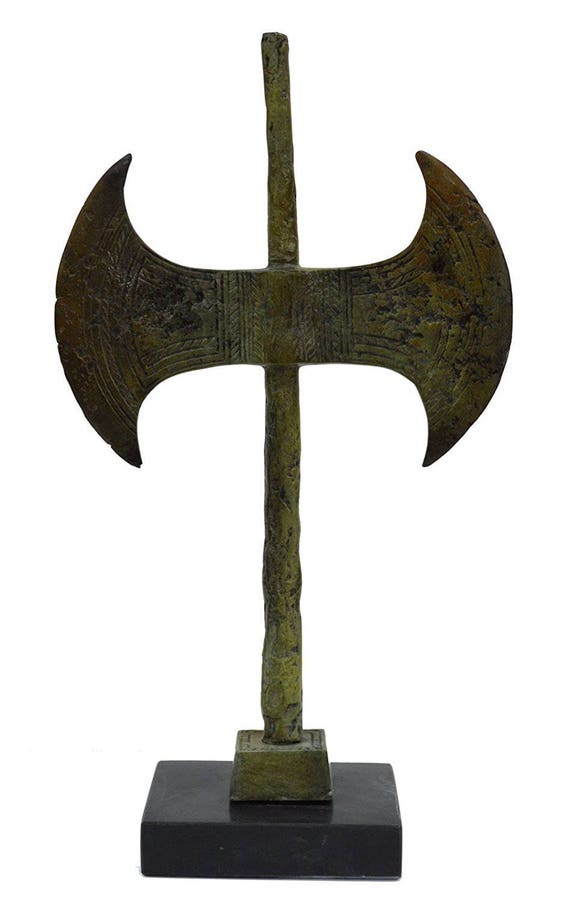 Double Axe Bronze Labrys Reproduction Minoan Period - Etsy