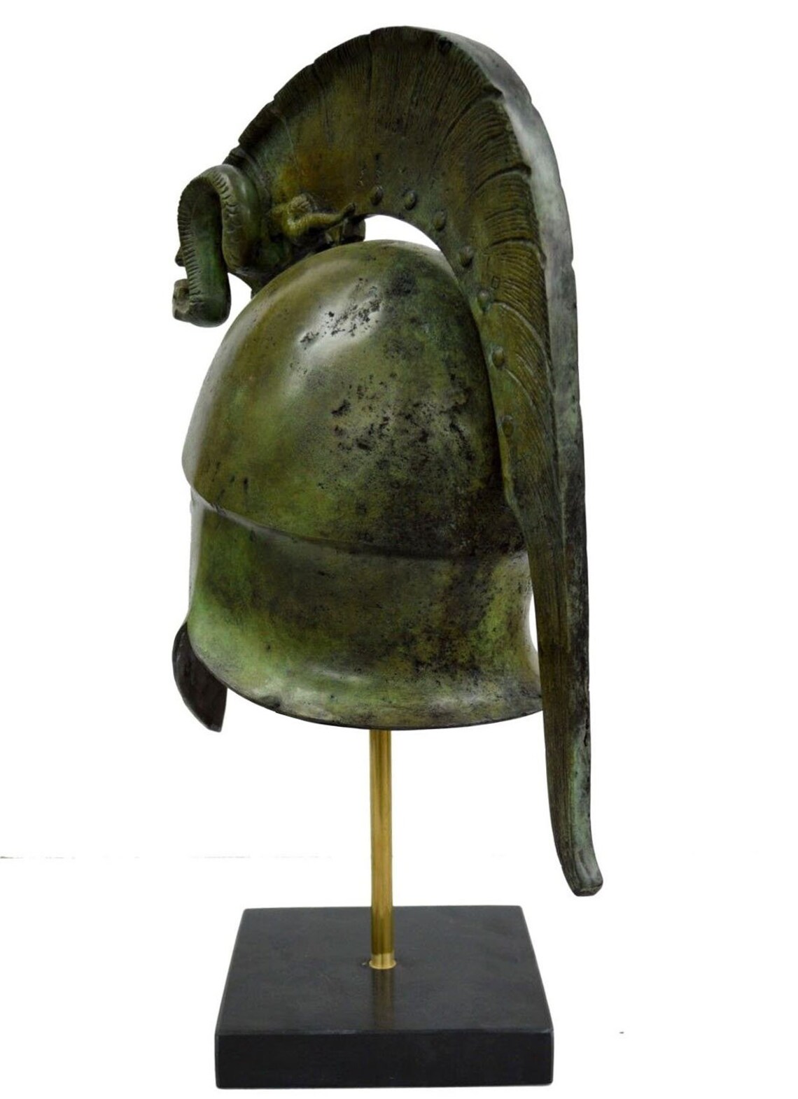 Greek Spartan Corinthian Helmet With Snakes Antique Style - Etsy