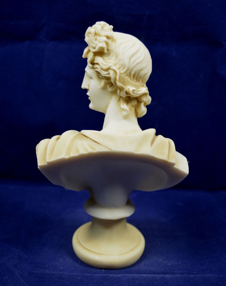 Apollo sculpture bust ancient Greek God of sun and poetry aged | Etsy