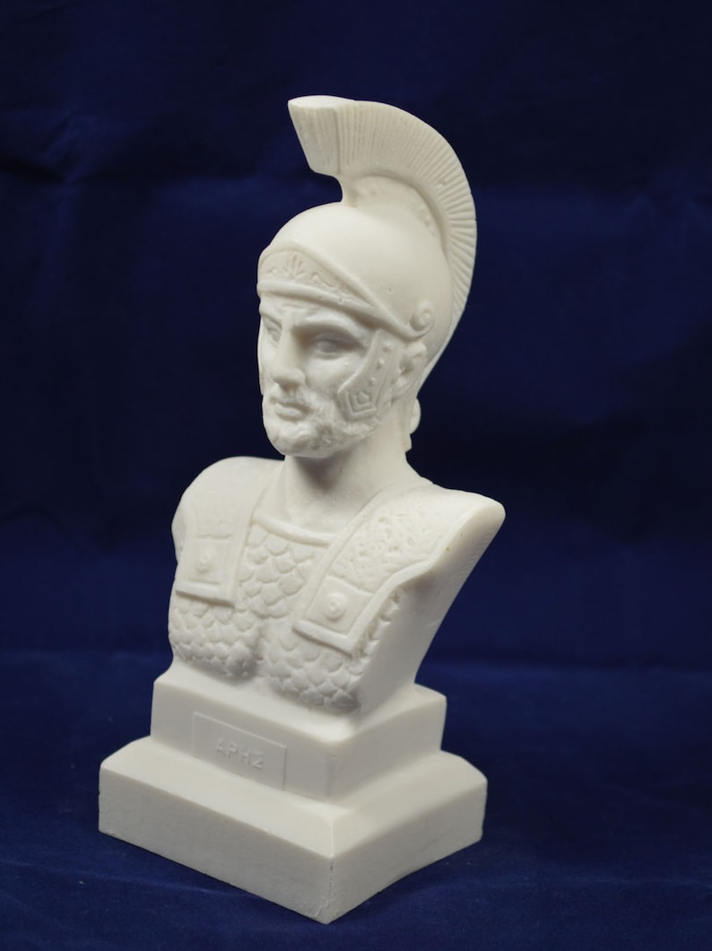 Ares Sculpture Ancient Greek God of War Statue Bust - Etsy UK