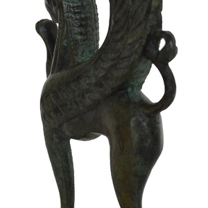 Sphinx Mini Sculpture Ancient Greek Bronze Statue Guardian of Sacred ...