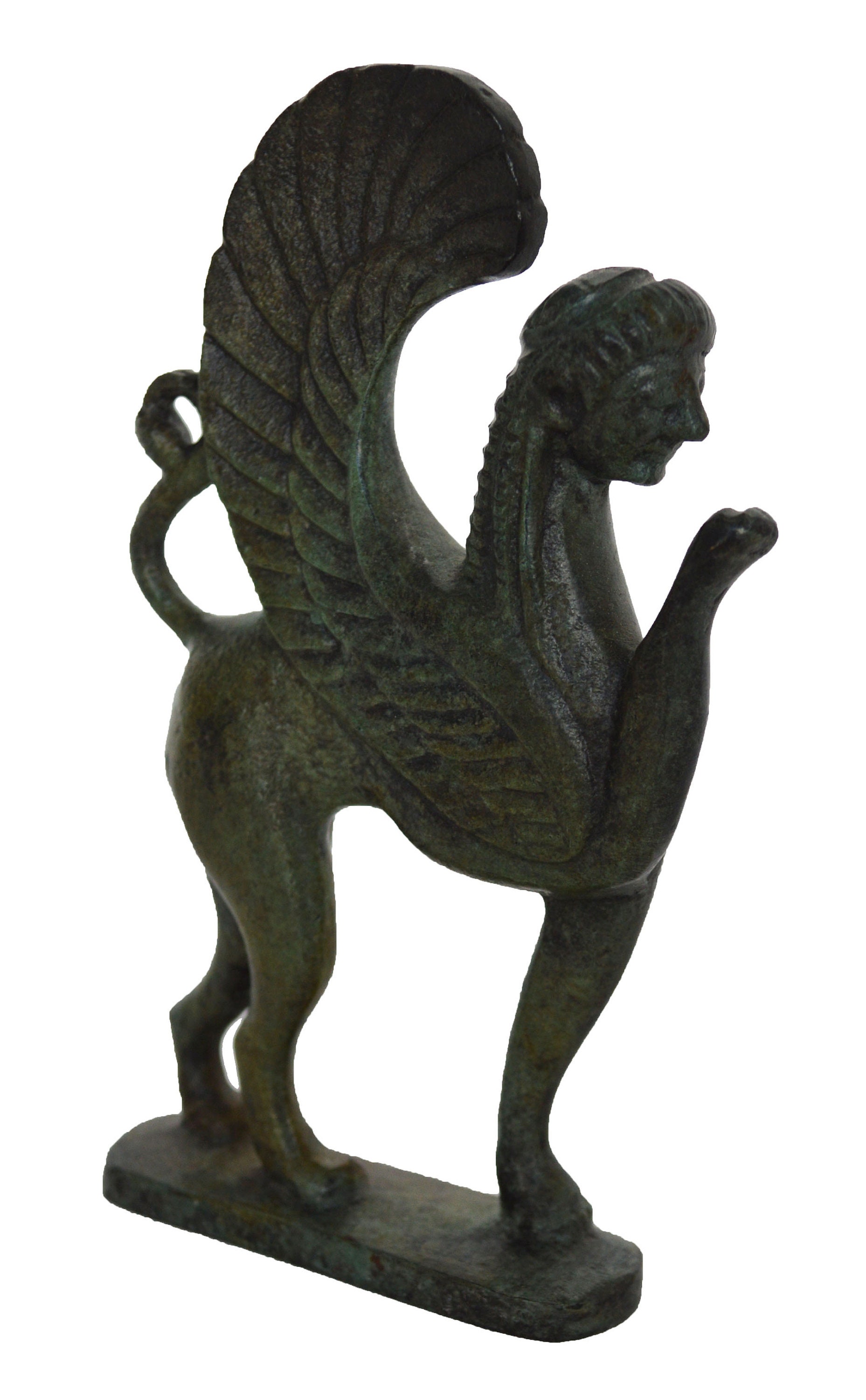 Sphinx Mini Sculpture Ancient Greek Bronze Statue Guardian | Etsy