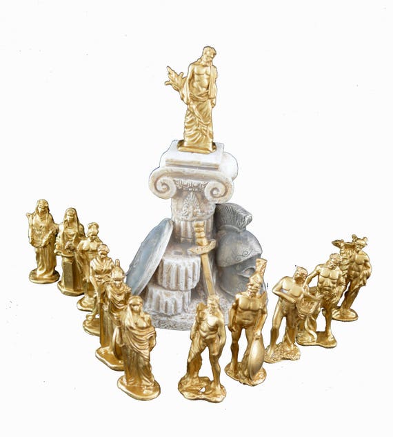 Olympians Gods Statue Set Plus Sculpture Artifact | Etsy